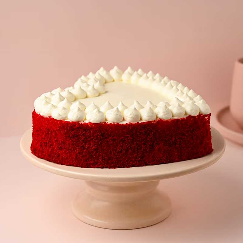 Send 500gm Heart Shape Red Velvet Cake Online - GAL24-112937 | Giftalove