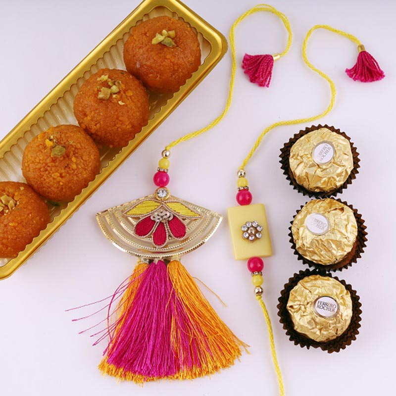 Send Trio Family Rakhi Pack Online - RKH22-106703 | Giftalove