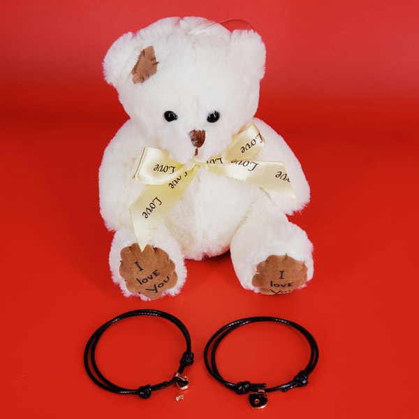 Send Love Lock with Cute Teddy Online - EGPUSVG98VL19 | Giftalove