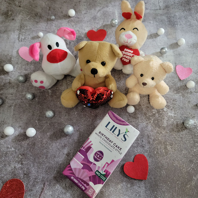 Send Adorable Plushies with Lilys Chocolate Bar Valentine Gift Online ...