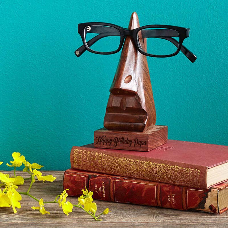 Send Personalized Wooden Eyeglass or Spectacles Stand Online - GAL24 ...