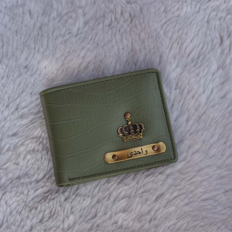 Buy Personalized Wallet For Husband (New Crocs Wallet, OliveGreen ...