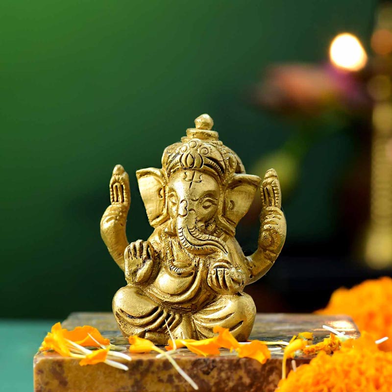 Send Brass Ganesha Idol Online - DW23-111448 | Giftalove