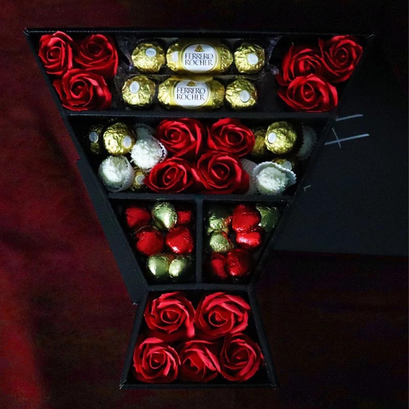 Send Ferrero Rocher & Raffaello With Red Roses Online - UK23-112021 ...