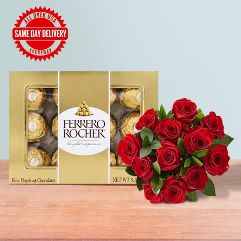 Send Rose and Ferrero Online - GAL23-111827 | Giftalove
