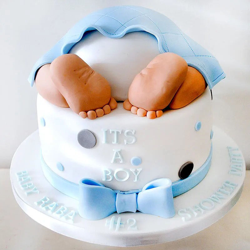 Send Adorable Baby Theme Vanilla Cake Online - GAL22-109554 | Giftalove