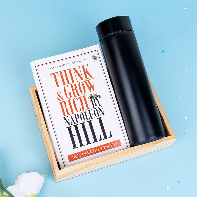 Send Book Gift Hamper in Wooden Tray Online - GAL23-111094 | Giftalove