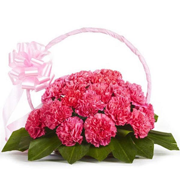 Send Designer Pink Carnation Flower Basket Online - GAL22-108613 ...