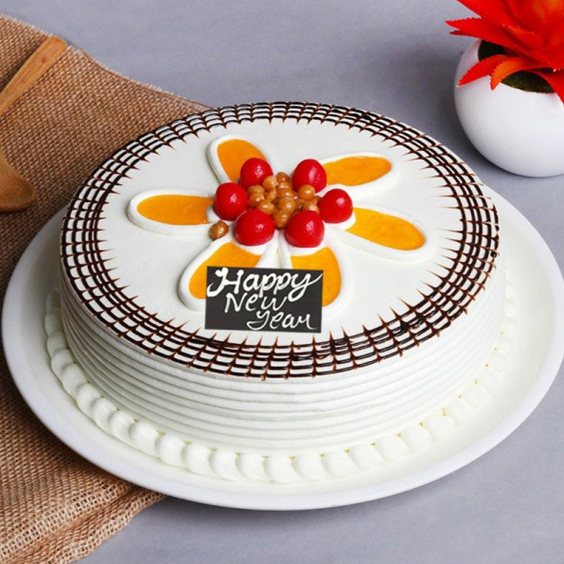 Send Graceful New Year Butterscotch Cake Online - GAL24-112616 | Giftalove