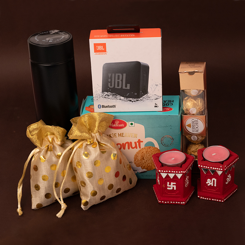 Send JBL Speaker with Chocolate N Dry Fruits Corporate Gift Hamper ...