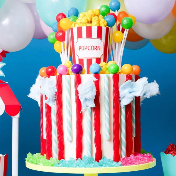 Send Popcorn Themed Carnival Cake Online - GAL21-96380 | Giftalove