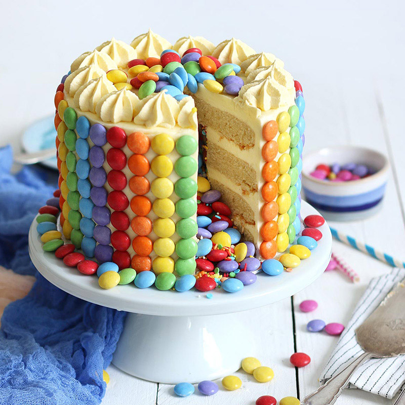 Send Rainbow Bliss Butterscotch Cake Online - GAL24-112626 | Giftalove