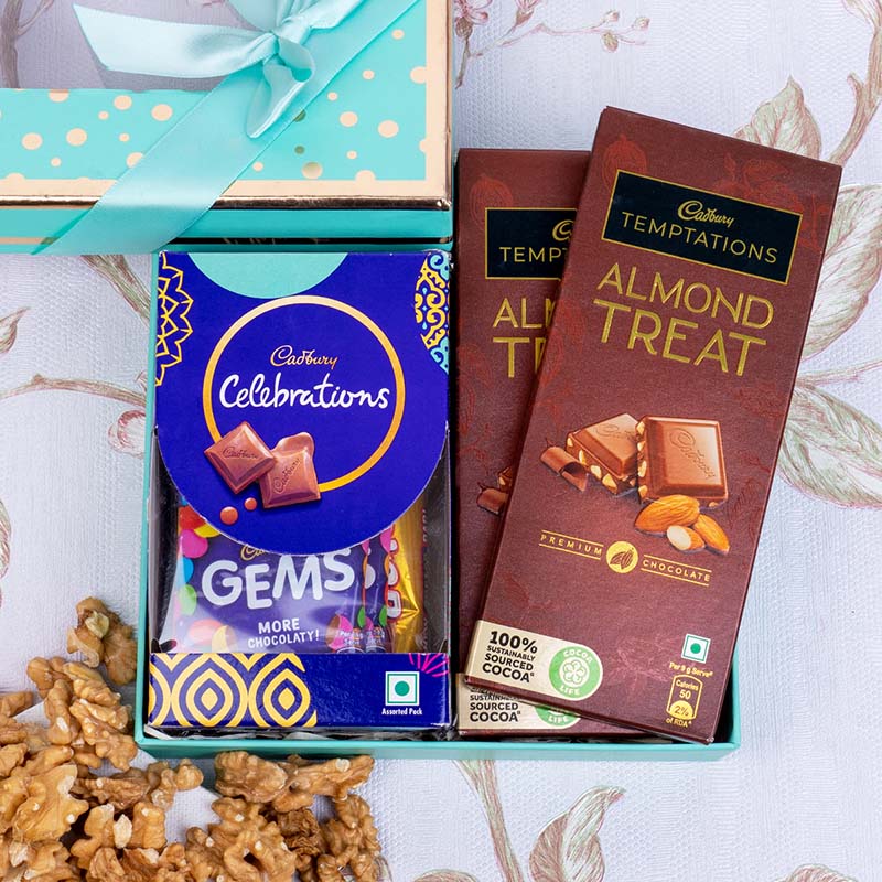 Send Temptation Chocolate with Mini Celebration and Walnuts Online ...