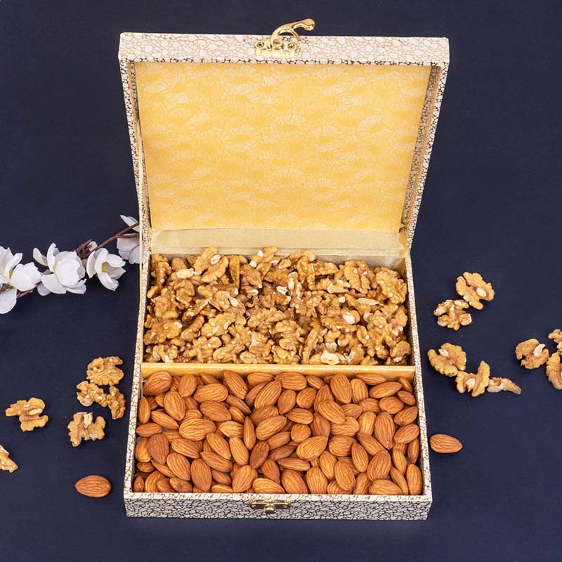 Send Walnuts N Almonds with Designer Box Gift Pack Online - GAL23 ...