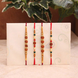 Set of 4 Rakhis | Free Shipping at GiftaLove