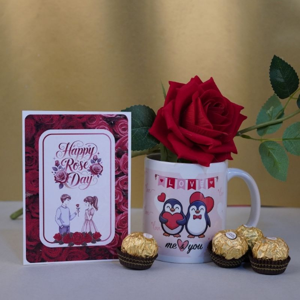 Send Rose Day Mug and Delightful Chocolate Gift Set Online - GAL26 ...